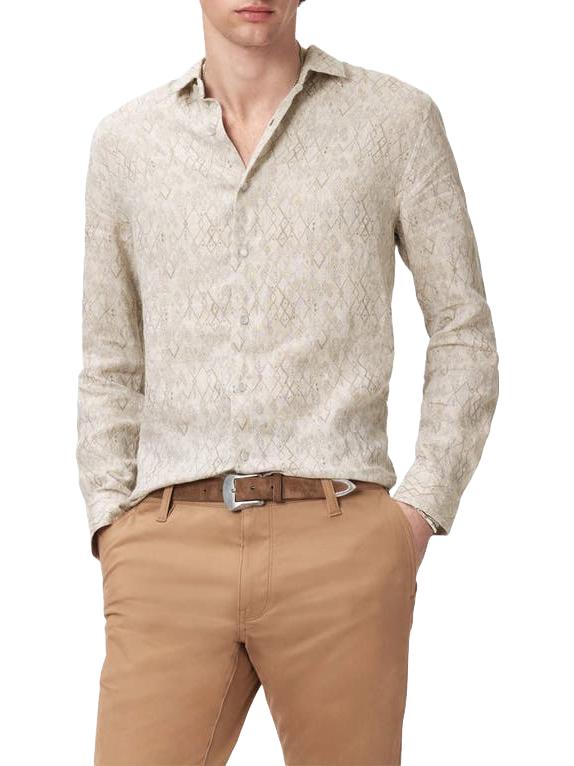 JOHN VARVATOS thompsom linen button-up shirt